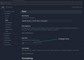 How to change the font size in VSCode | N Kaushik
